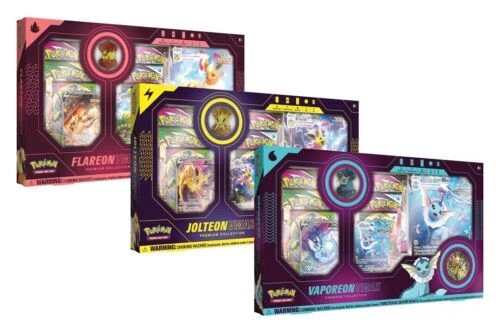 POKEMON EEVEE EVOLUTION VMAX Premium Collection Complete Set of 3 ...