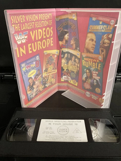 *RARE* WWF IN Your House 12 VHS Silver Vision Shawn Michaels HBK Sid ...