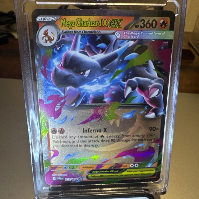 MEGA CHARIZARD X ex 013/094 Me02: Phantasmal Flames Holo £1.12 ...