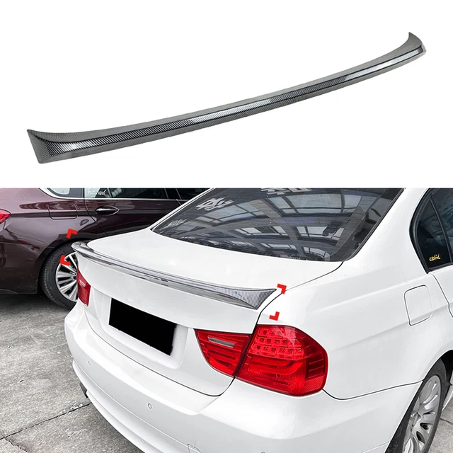 CARBON LOOK REAR Spoiler Lip Roof Wing For BMW 3 Series E90 2006-2011 ...