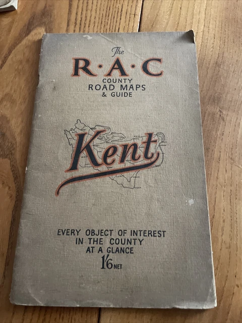 MAP, BURROW'S KENT, County Road Map, Guide, Tourism, R.a.c. Vintage £10 ...