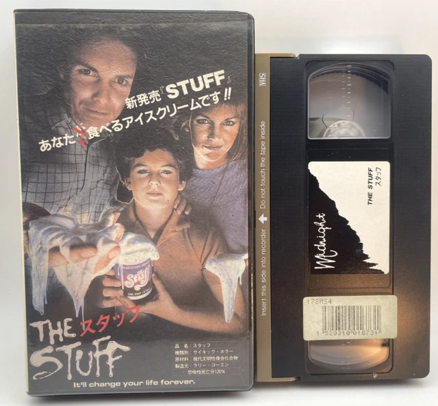 THE STUFF VHS 1985 English Audio Japanese sub NTSC Horror movie Larry ...
