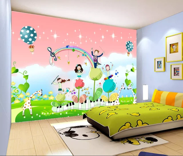3D CARTOON KIDS Music 43276NA Wallpaper Wall Murals Removable Wallpaper ...