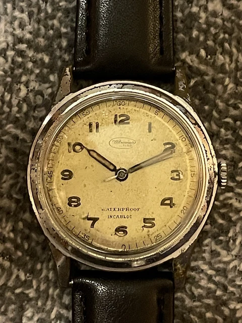 OROLOGIO MONTRE WATCH ULTRAMAR Vintage Uomo Meccanico Carica Manuale ...