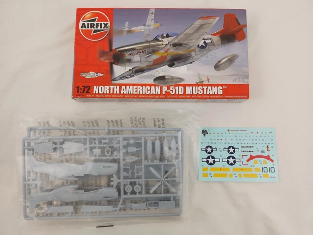AIRFIX 1/72 SCALE North American P-51D Mustang Model Kit Unused £12.99 ...