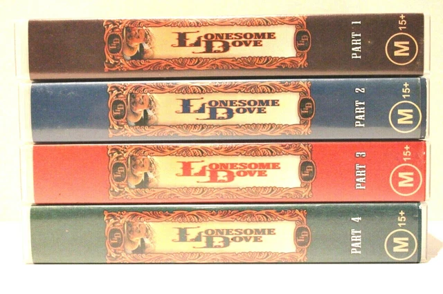 LONESOME DOVE VHS Tapes Part 1,2,3,4 Vhs Tapes Very Rare EUR 25,97 ...