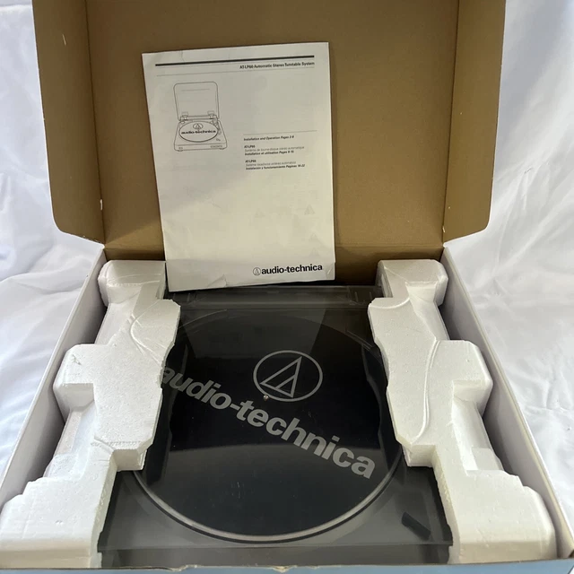 AUDIO-TECHNICA AT-LP60 BELT-DRIVE Stereo Turntable - Tested - Small Lid ...