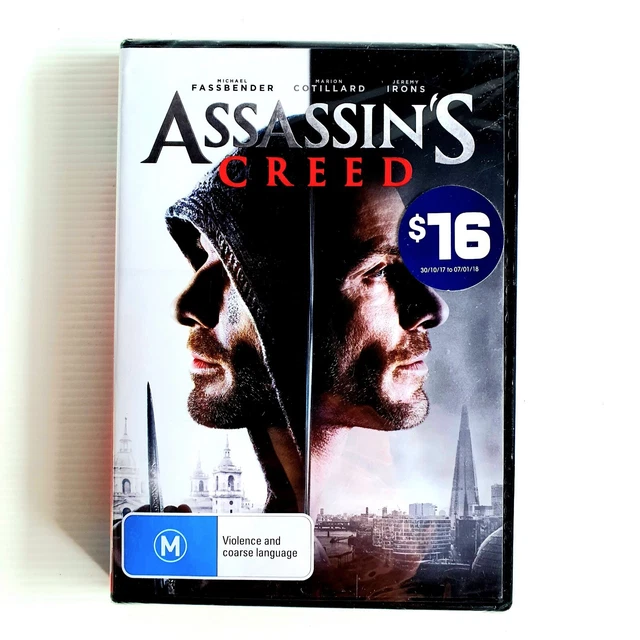 ASSASSIN'S CREED DVD 2016 Action Adventure, Michael Fassbender, Region ...