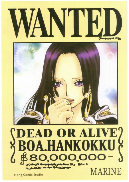 ONE PIECE WANTED Poster " Boa Hancock " Plakat Bild anime cosplay manga ...