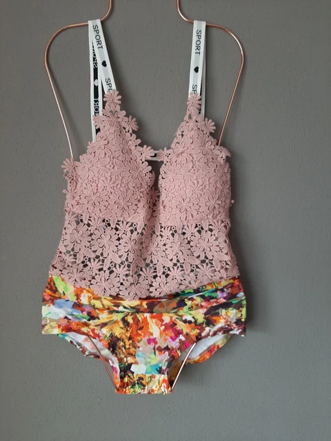 WUNDERSCHÖNES POLE DANCE outfit Bunt 🩷 Rosa 💛 M Dragonfly EUR 17,00 ...