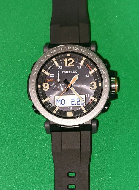 CASIO PRO TREK Men's Tough Solar Triple Sensor 51mm Watch PRG-600-1 £116.58 - PicClick UK