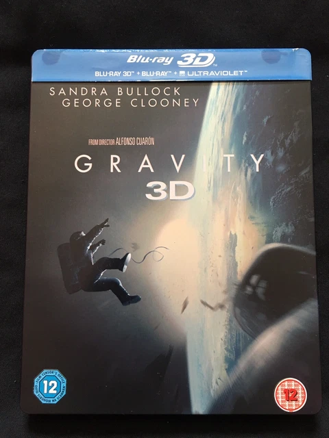 GRAVITY STEELBOOK 2D+3D Blu-ray Alfonso Cuaron Sandra Bullock George Clooney EUR 11,55 - PicClick IT