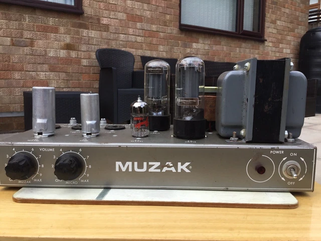 MUZAK MODEL 1120 Valve Amplifier 6L6GC Push Pull Output (USA Voltage ...