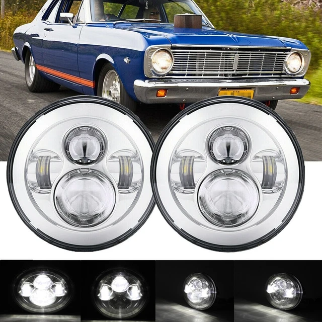 7& INCH LED Headlight Fit Ford Falcon HO XA XB XC XK XL XM XP XR XT XW ...