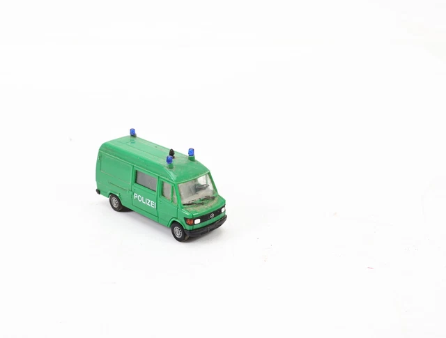 HERPA H0 MODELLAUTO Mercedes-Benz 207 D Bus Polizei grün 1:87 EUR 5,99 ...