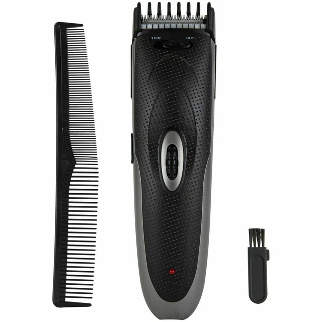 CARMEN BLACK CORDLESS Rechargeable Men's Hair Clipper With Adjustable ...
