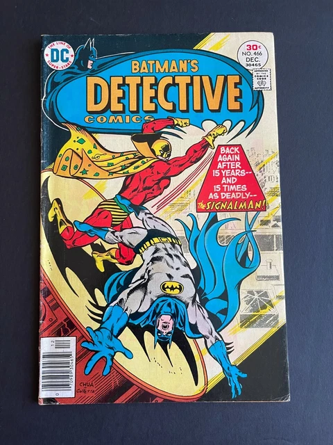 DETECTIVE COMICS #466 - 1a apparizione moderna di Signalman (DC, 1976 ...
