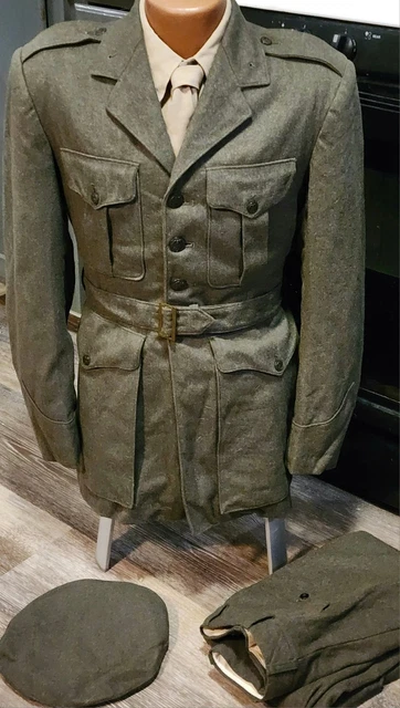 WWII US MARINES Wool Uniform Jacket, Pants, Shirt, Tie, Beret, Liner £ ...