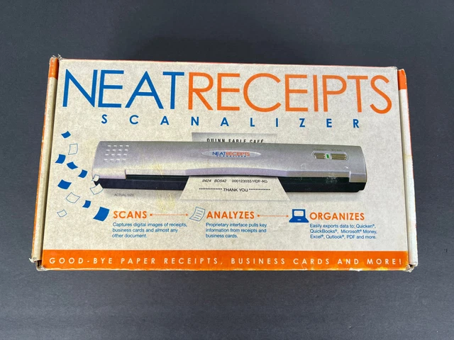 NEAT RECEIPTS MOBILE Scanalizer Scanner And Digital Filing System $24. ...