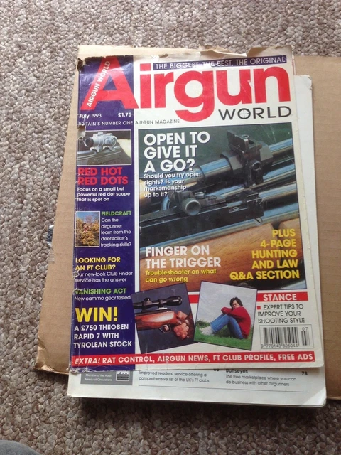 AIRGUN WORLD MAGAZINE July 1993 £4.83 - PicClick UK
