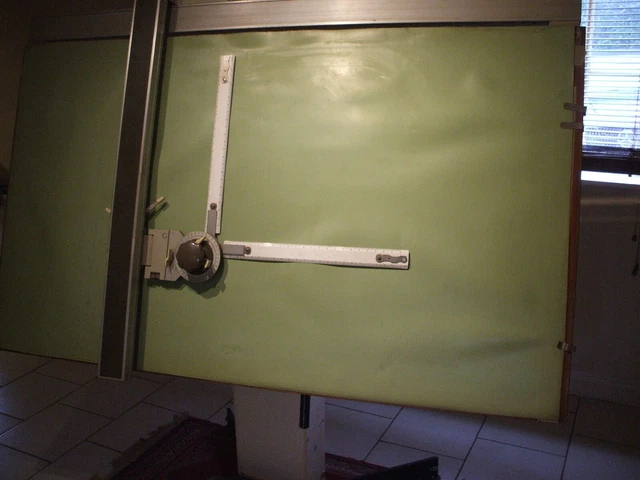 OLNIC RISE AND fall Drawing/Architect Table plus Kuhlmann drafting head ...