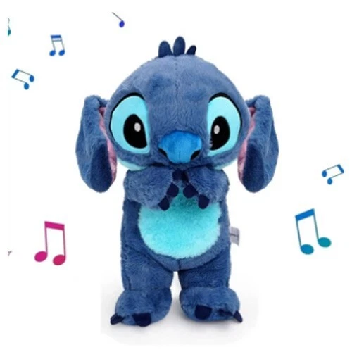 30CM MUSICAL BREATHING DISNEY Stitch Teddy Soothing Lilo&Stitch Angel ...