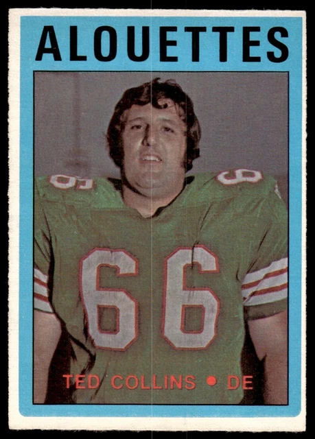 1972 O-PEE-CHEE CFL Ted Collins Montréal Alouettes #16 EUR 5,47 ...