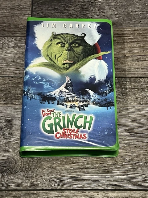 HOW THE GRINCH Stole Christmas VHS (2001) Jim Carrey Clamshell Case ...