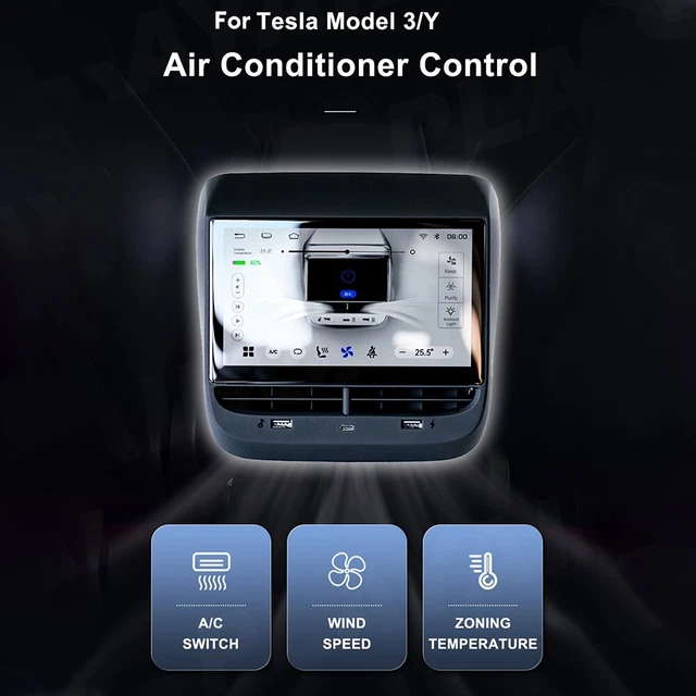 POUR TESLA MODÈLE 3Y écran tactile arrière facile installation contrôle ...