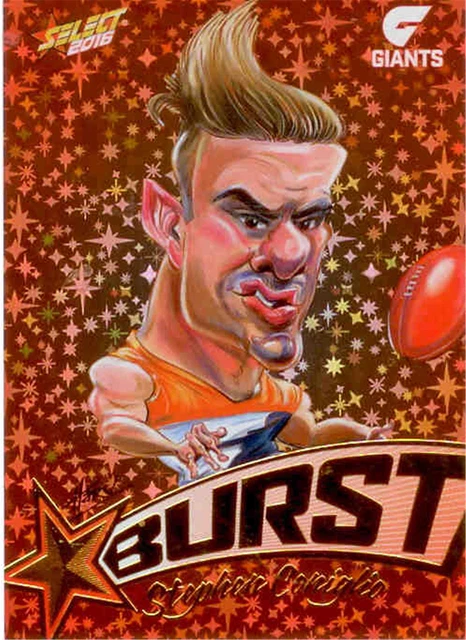 2016 AFL FOOTY Stars Starburst Caricature Trading Card SB33 S.Coniglio ...