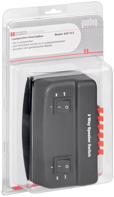 10X LAUTSPRECHER-UMSCHALTBOX; AVS 12-2 2-FACH LAUTSPRECHER-BOX SB EUR 98,87 - PicClick DE
