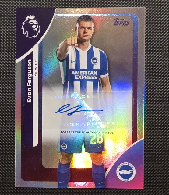 2025-26 TOPPS PREMIER League Evan Ferguson Auto Base Refactor Card ...