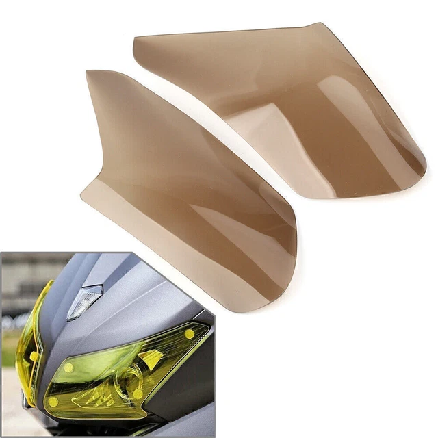 SMOKE FRONT HEADLIGHT Guard Shield Screen Lens Cover Fit YAMAHA T ...