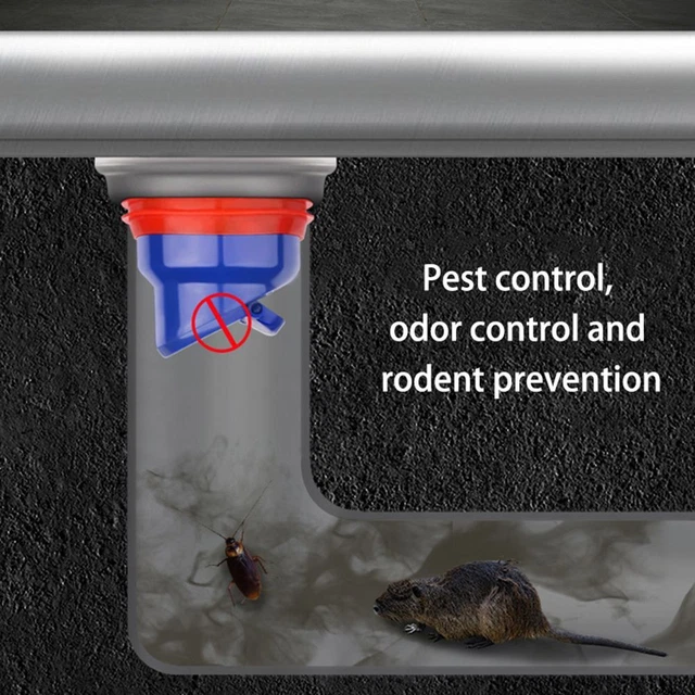 SEWER ANTI ODOR One Way Valve Floor Drain Stopper Shower Drainer Drain ...