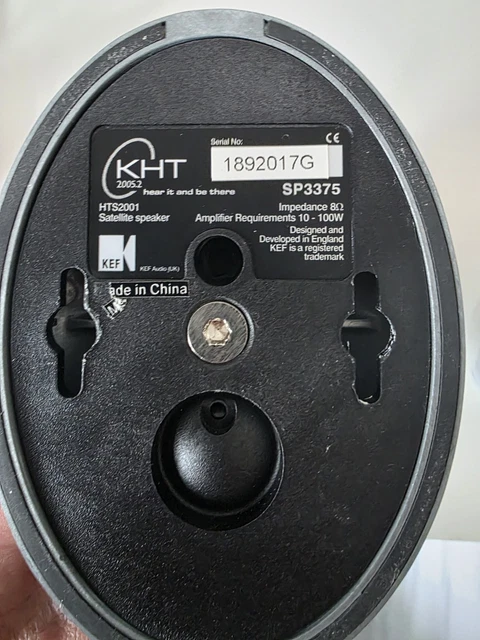 KEF HTS2001 SATELLITE Speakers 5-Pack Silver - Collection - No Reserve ...