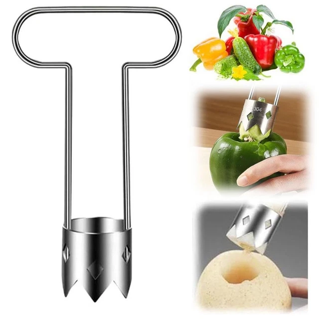 304 STAINLESS STEEL Pear Core Digging Tool Fruit Vegetable Extractor ...