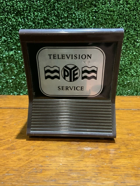 VINTAGE ADVERTISING 1950S Old Pye Service Television TV Set Money Box ...
