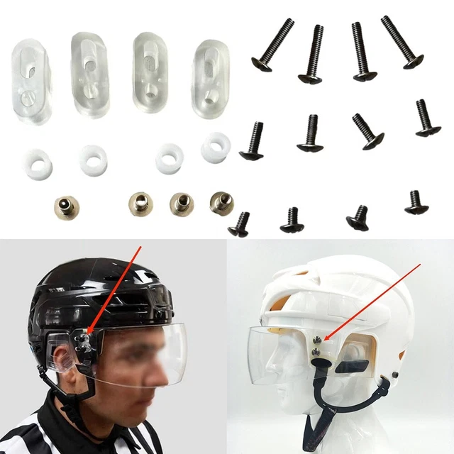 ICE HOCKEY HELMET Screw Fixing Kit Durable Material for Enhanced Visor ...