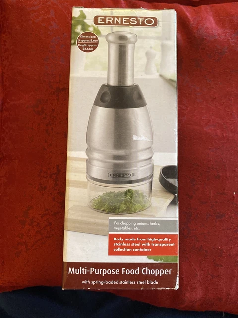ERNESTO MULTI PURPOSE Food Chopper Spring Loaded With Stainless Steel ...