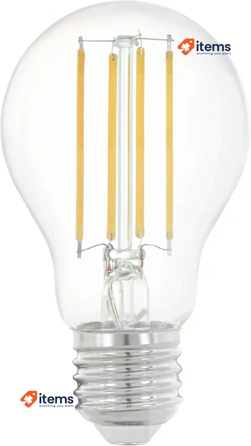 EGLO CONNECT.Z SMART Home E27 LED Filament Light Bulb Transparent A60 ...