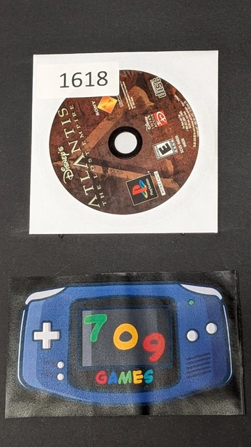 DISNEY'S ATLANTIS: THE Lost Empire (Sony PlayStation 1, 2001) PS1 DISC ...