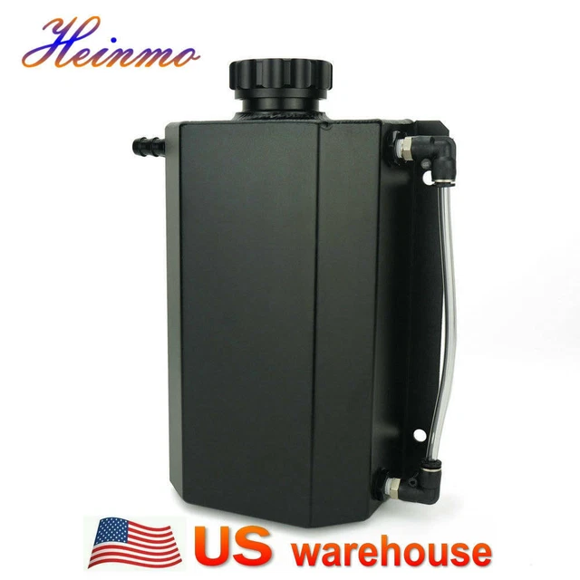 UNIVERSAL 2L COOLANT Radiator Overflow Recovery Water Tank Aluminum ...