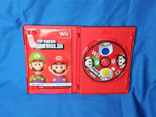 NEW SUPER MARIO Bros Wii (Nintendo Wii, 2009) CIB w/Manual Booklet ...