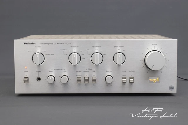 TECHNICS SU-V6 STEREO Integrated DC Amplifier Silver HiFi Vintage £395. ...