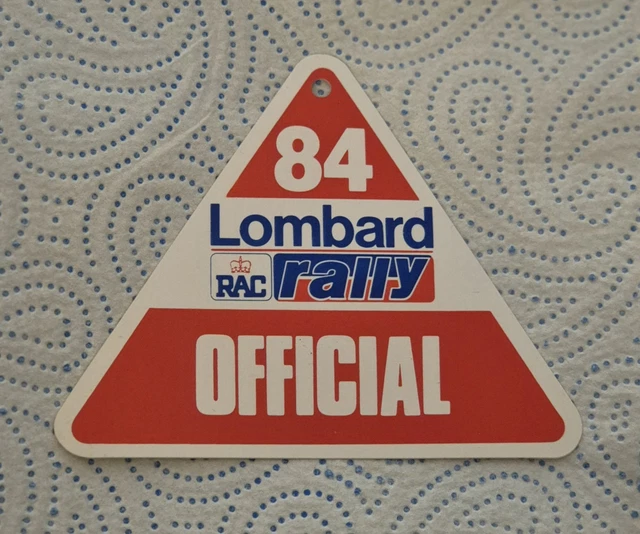 RARE VINTAGE / Collectable 1984 Lombard Rac Rally 'Official' Lanyard ...