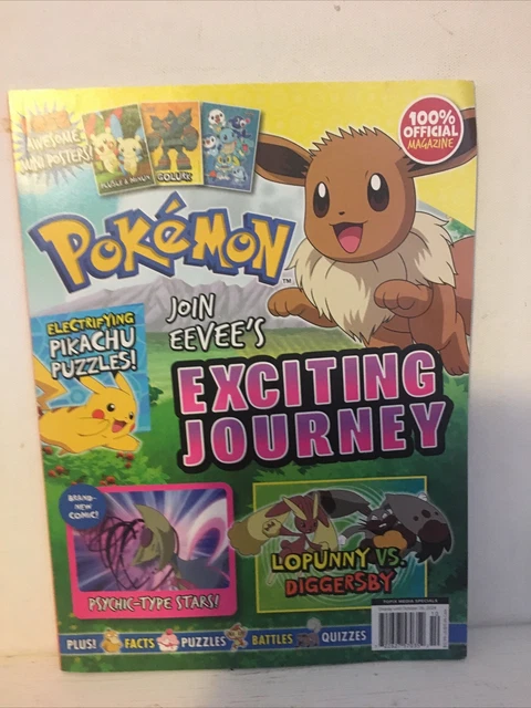 OFFICIAL POKÉMON MAGAZINE Eevees Exciting Journey Plus Puzzles And ...