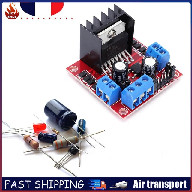 # L298N DC Motor Driver Module Dual H-Bridge 5V for Smart Car (In Line ...