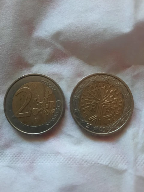 RARE ERROR 2 Euro Coin France 2000 Misprint Mint Minting with good ...