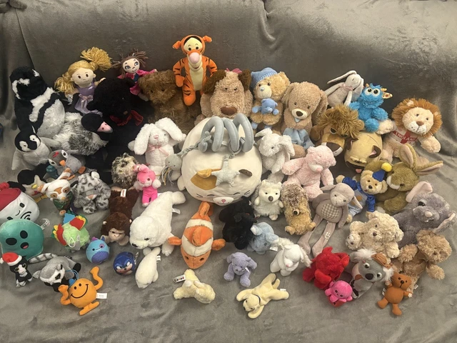 BUNDLE MIXED CHILDRENS Soft Toys X57 Cuddly Teddy Plush Job Lot Mixed ...