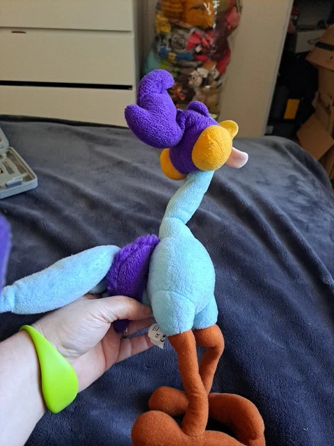 PLUSH ROAD RUNNER 17" Wired Poseable Looney Tunes Warner Bros 1998 £26. ...